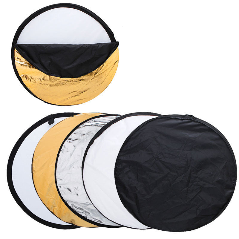 24" 60cm 5 in 1 Portable Collapsible Light Round Photography Reflector