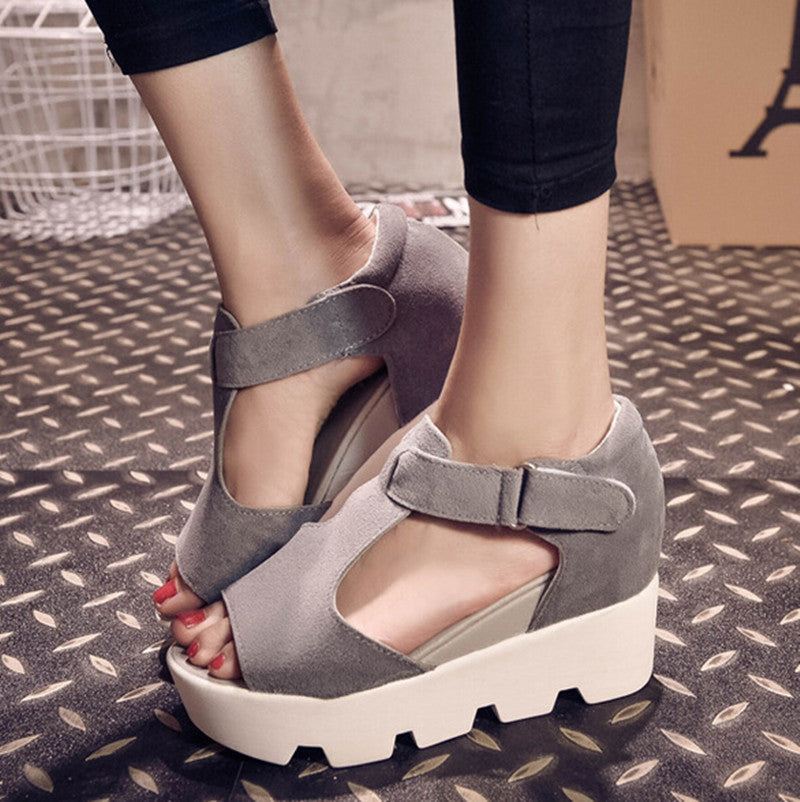 SUMMER STYLE Platform Sandals Shoes Women High Heel Casual Shoes Open