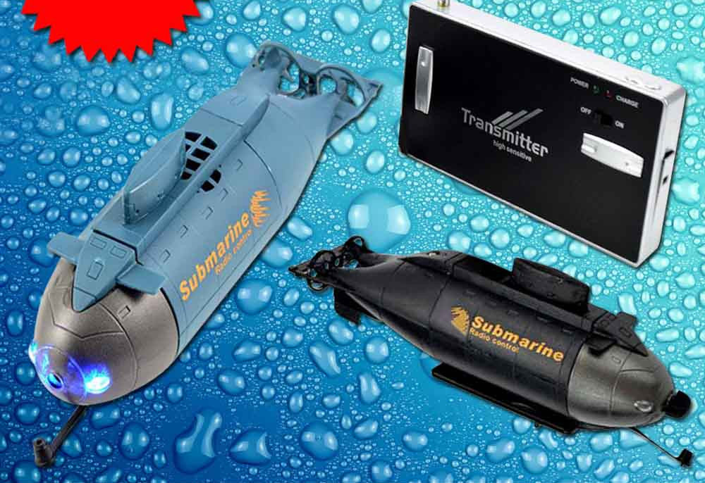 Mini Submarine Radio Remote Control RC RTR Three Propeller Motor 6CH E