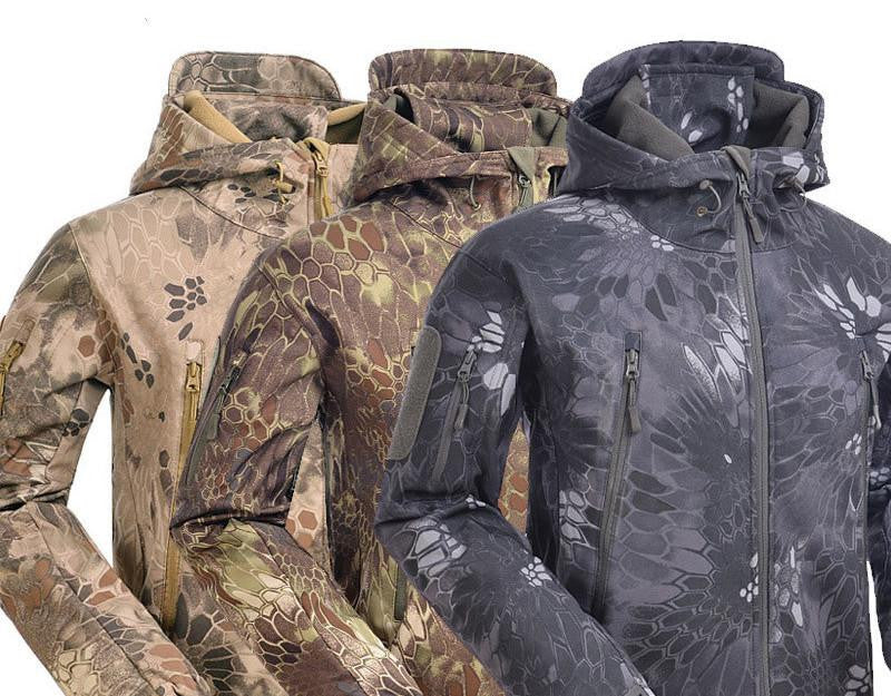 Tactical Snake Camouflage Army Jacket Men Military Shark V4.5 Waterpro