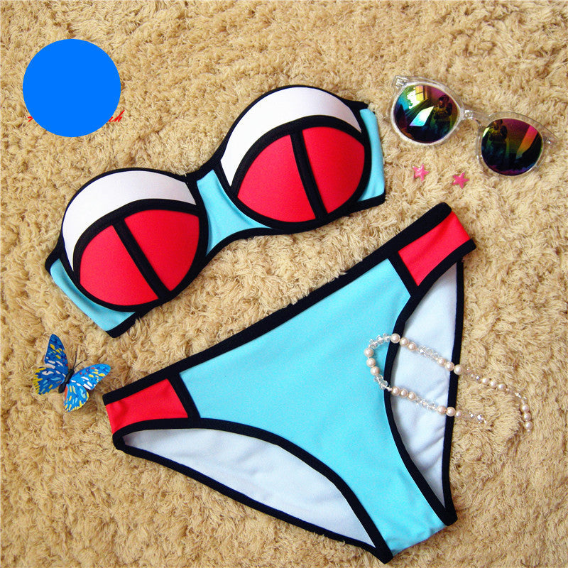 Bikini Swimwear Women Push Up Bikinis Set Low Waist Swimsuit Bathing S
