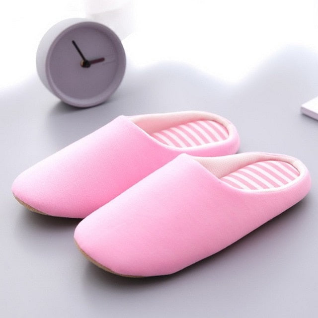 Slippers for home Push Soft Cotton Slippers women Hotel Travel Slipper